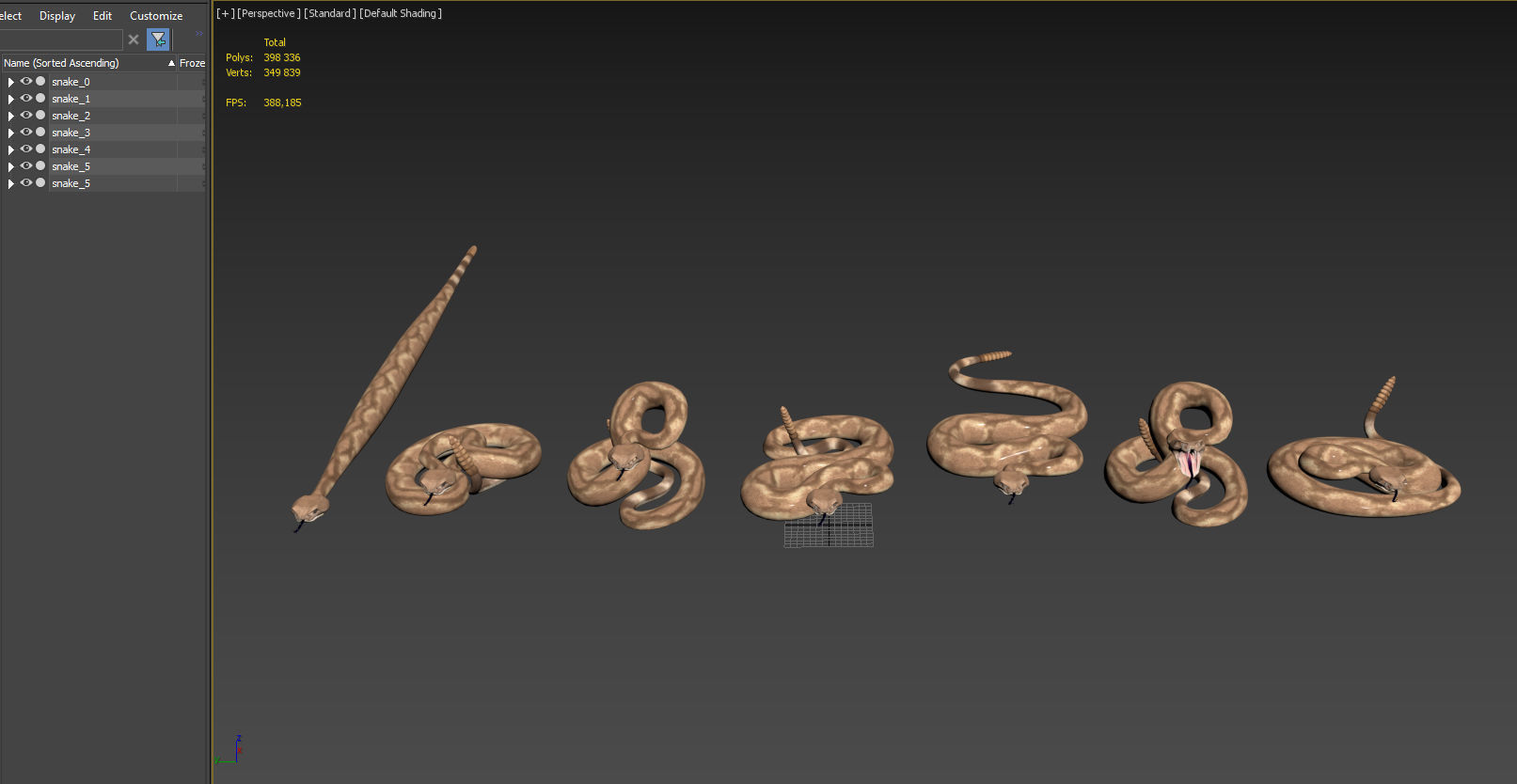 Rattlesnake 3D model | CGTrader