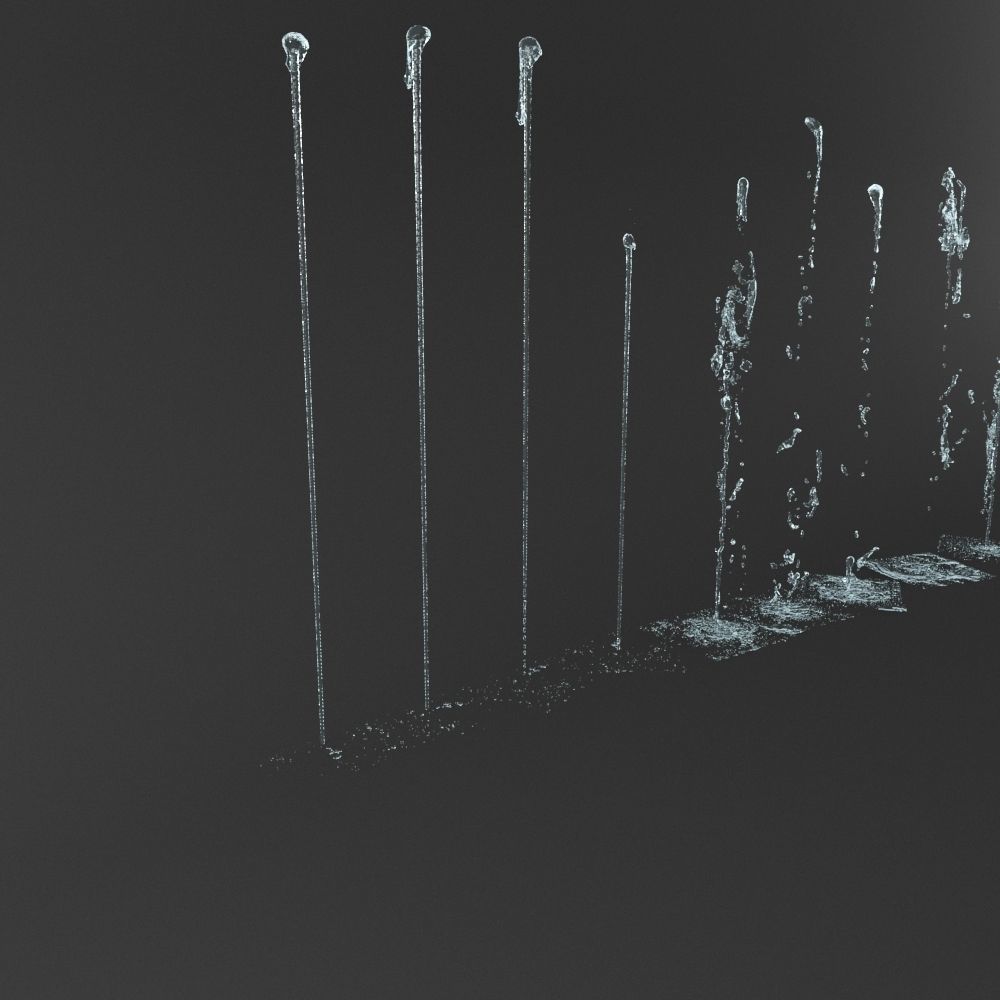 Water Jet Exterior Fountains Pack 3D model | CGTrader