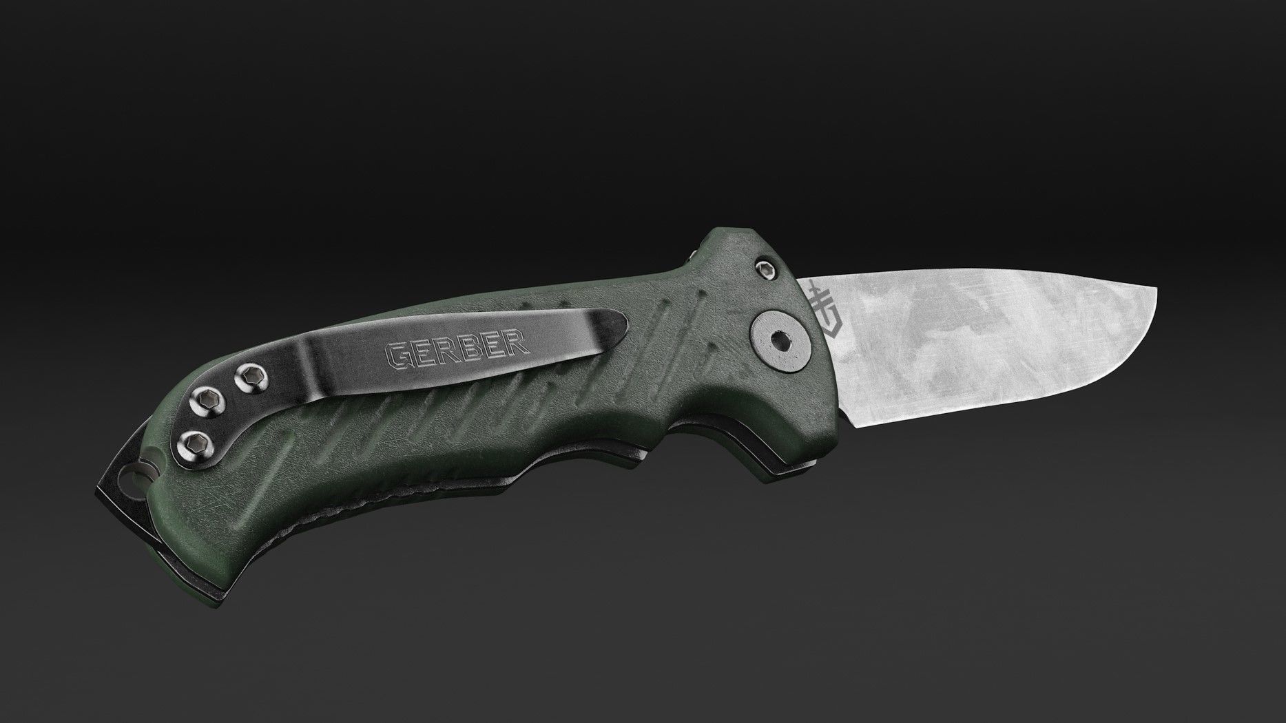 Gerber Auto Knife free 3D model | CGTrader