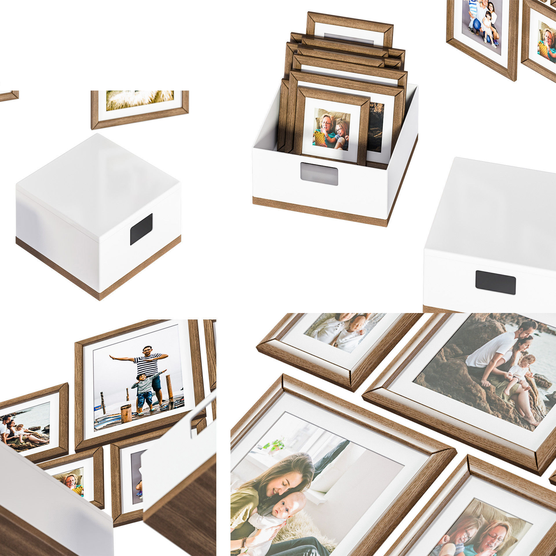 L3DV05G03 - photo frames boxes set 3D model | CGTrader