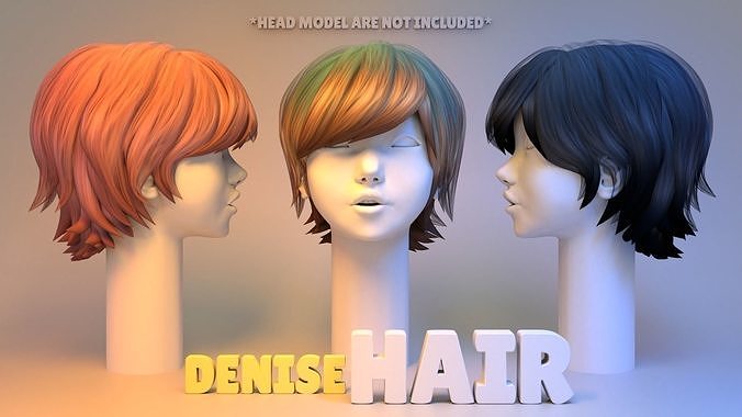Denise Hair 3D model | CGTrader