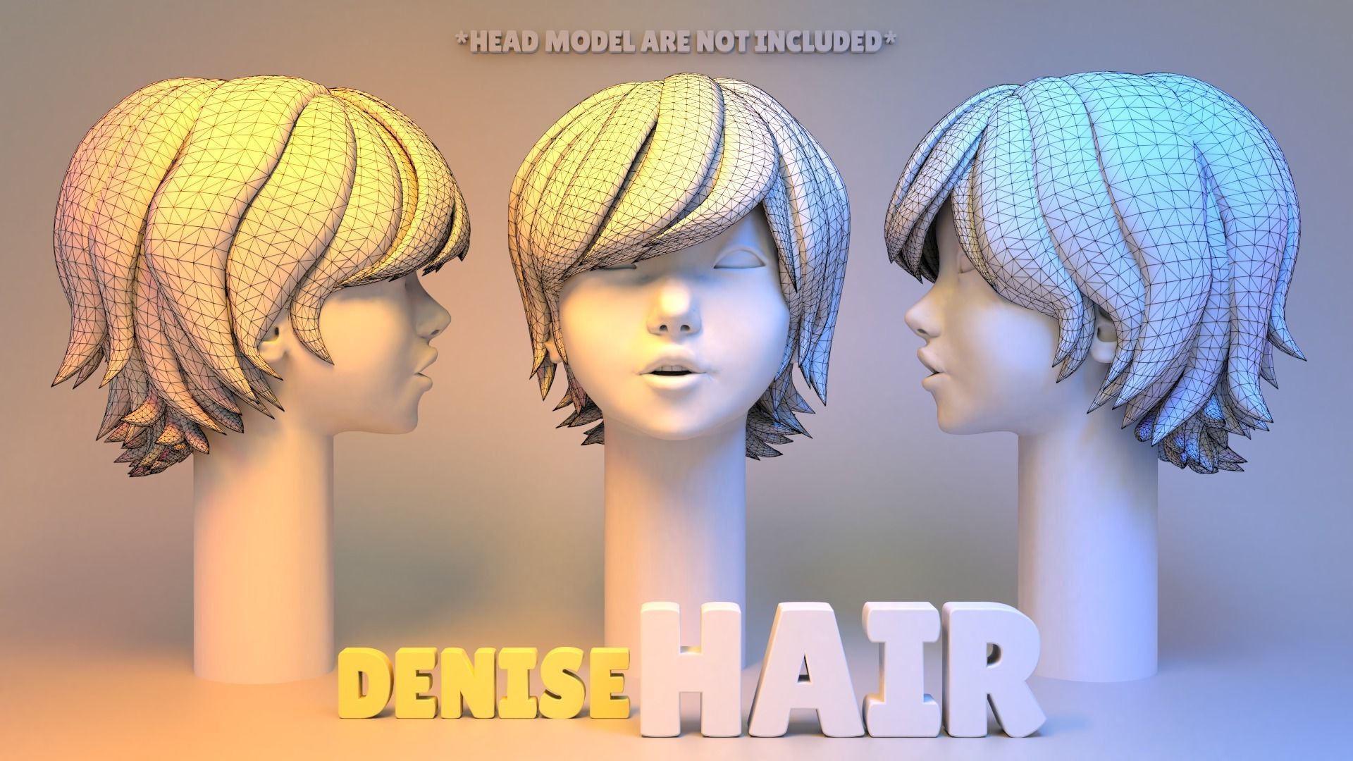 Denise Hair 3D model | CGTrader
