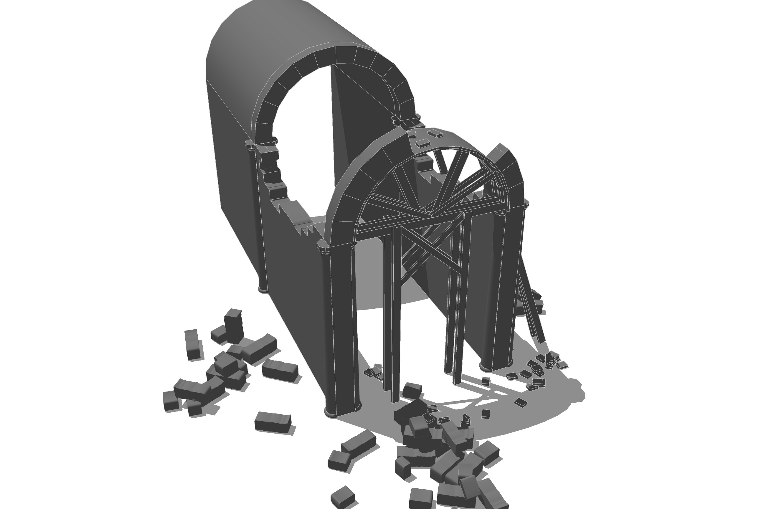 3D model Roman Arch reenactment VR / AR / low-poly rigged | CGTrader
