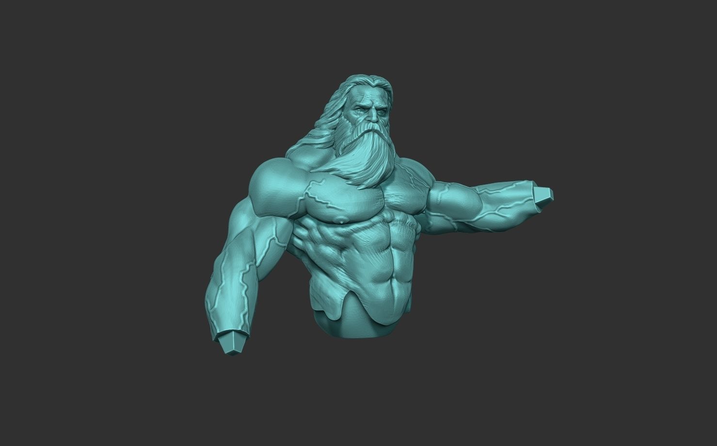 Poseidon 3D model 3D printable | CGTrader