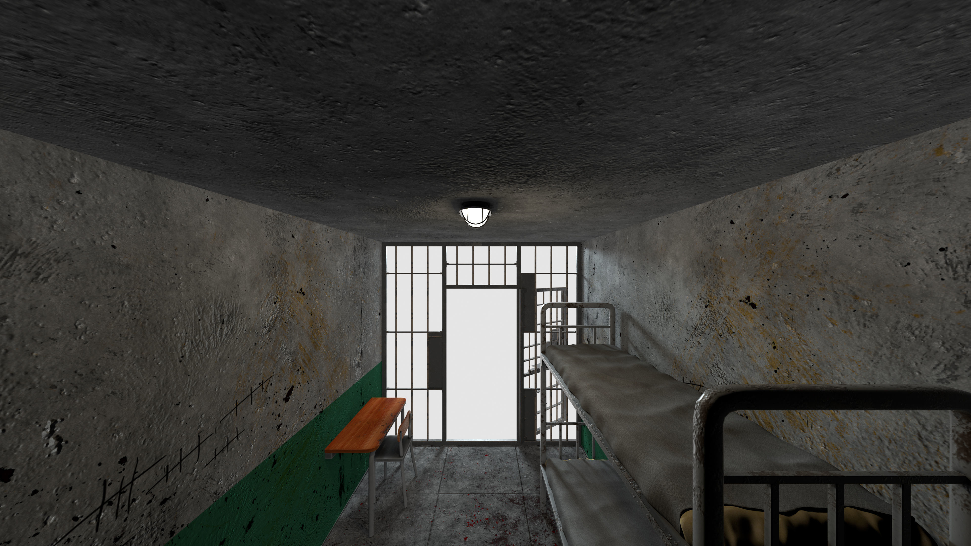 Prison room 3D model | CGTrader