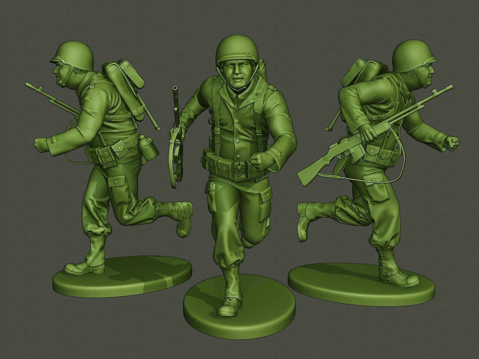 American soldier ww2 A3 Pack 3D Model Collection | CGTrader