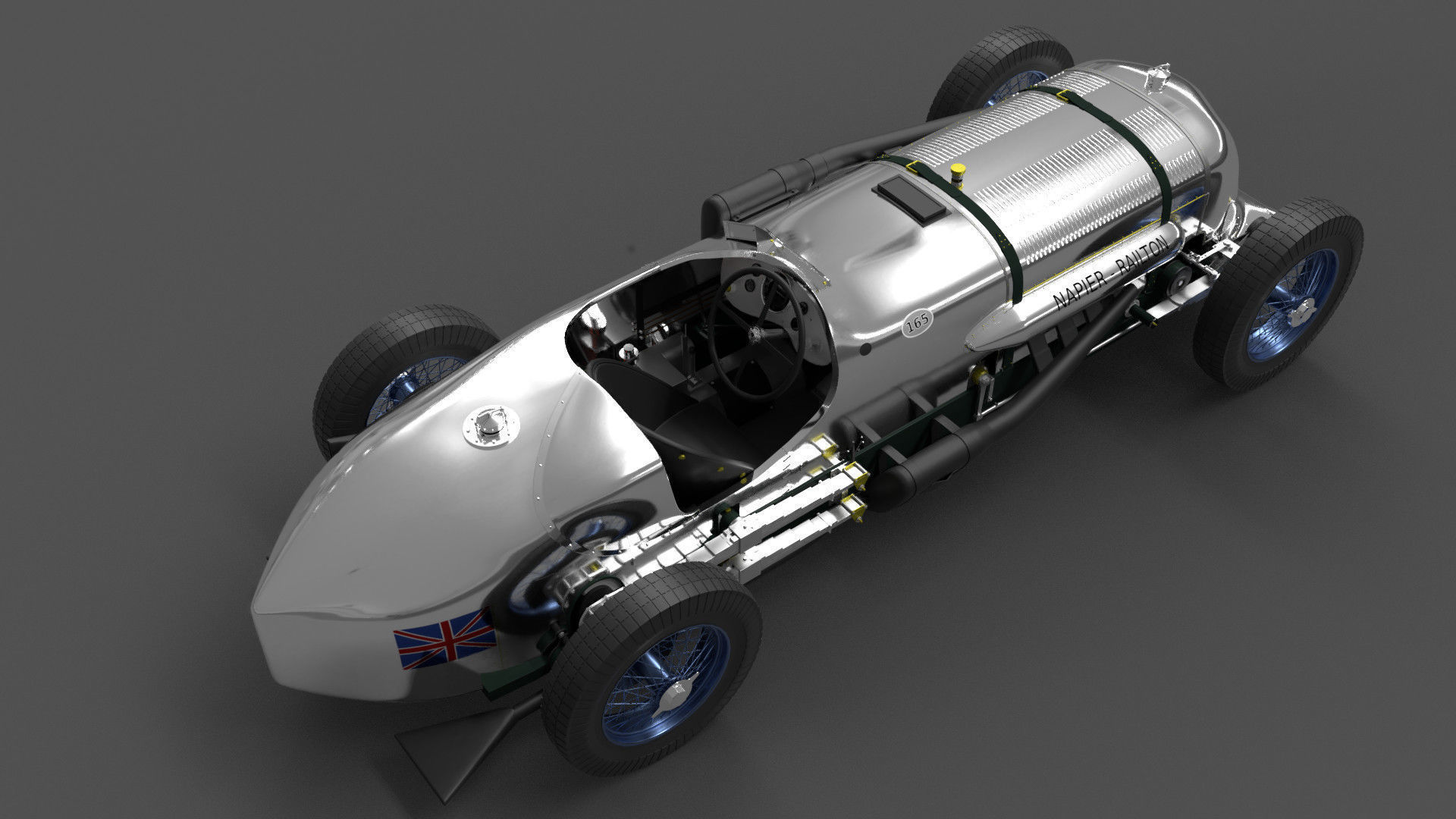 Napier Railton 3D model | CGTrader