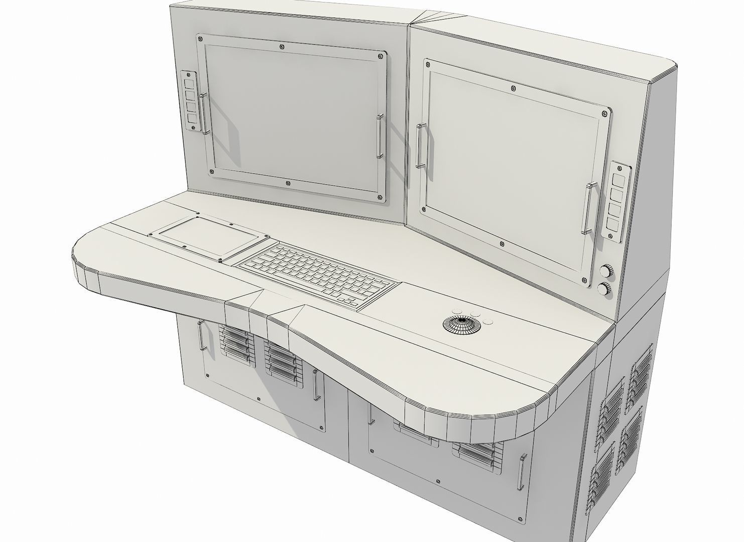 3D model OPERATION AND COMMAND CENTER VR / AR / low-poly | CGTrader
