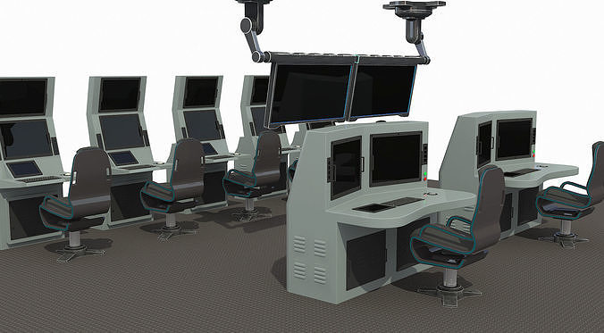 3D model OPERATION AND COMMAND CENTER VR / AR / low-poly | CGTrader