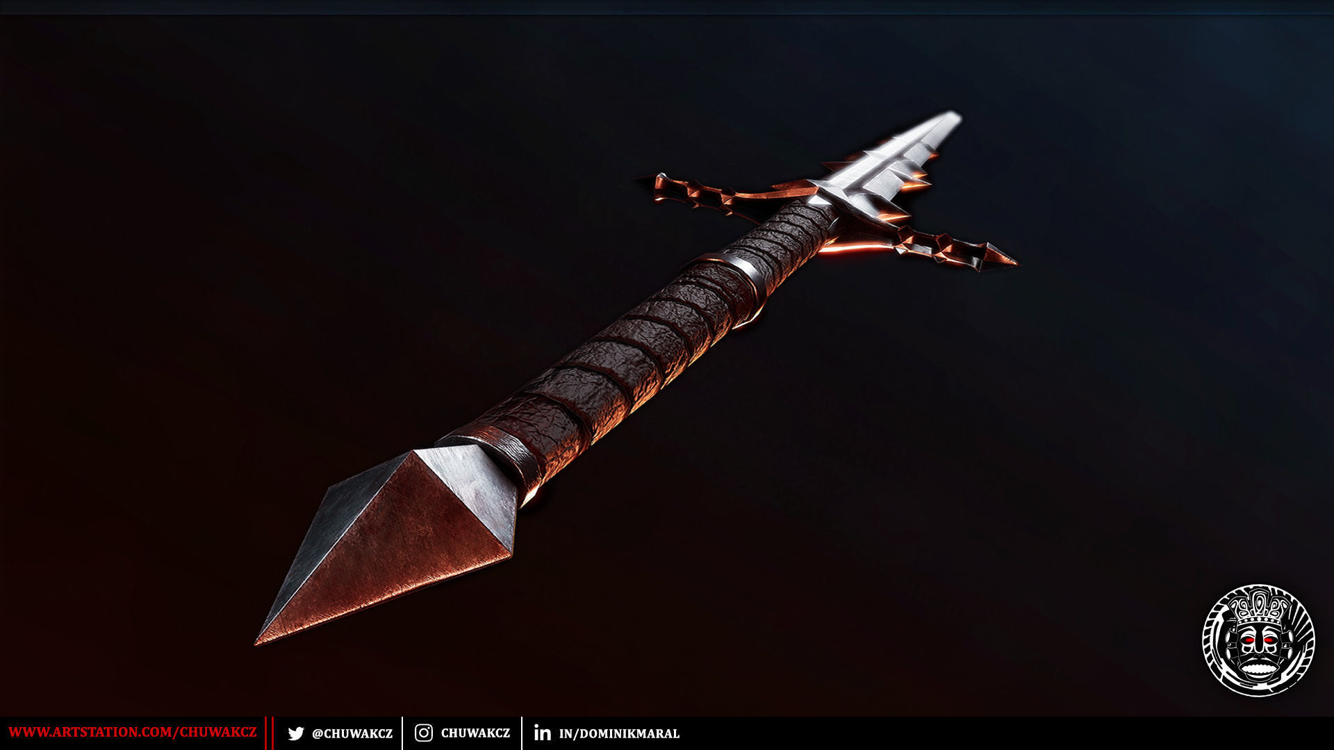 3D model Nazgul Greatsword - fantasy PBR game ready 3d weapon VR / AR ...