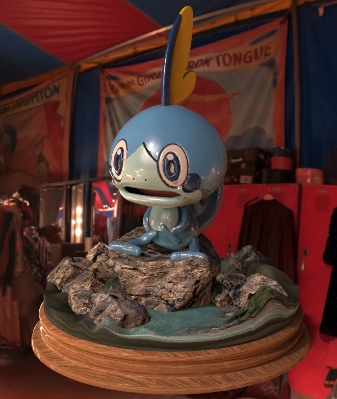 POKEMON Sobble Diorama 3D model 3D printable | CGTrader