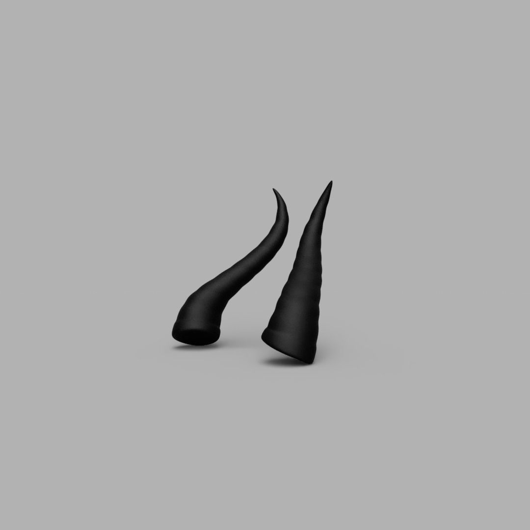 Maleficent Style Horns 3D model 3D printable | CGTrader