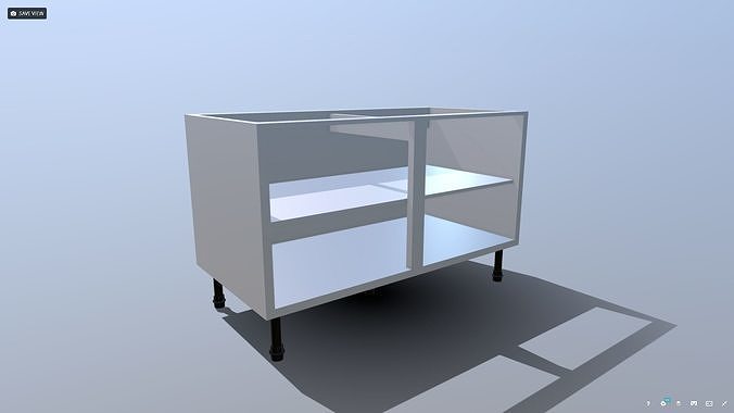 3D model Kitchen Unit Carcass VR / AR / low-poly | CGTrader