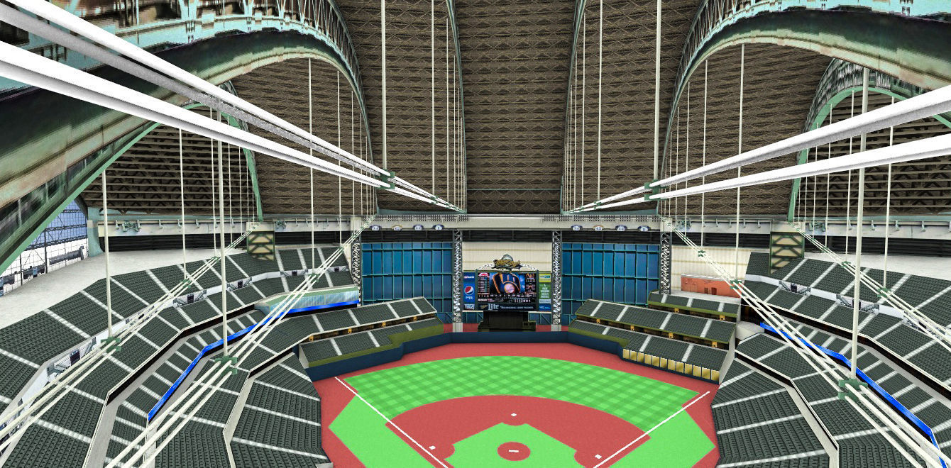 3D model Milwaukee Brewers Stadium VR / AR / low-poly | CGTrader