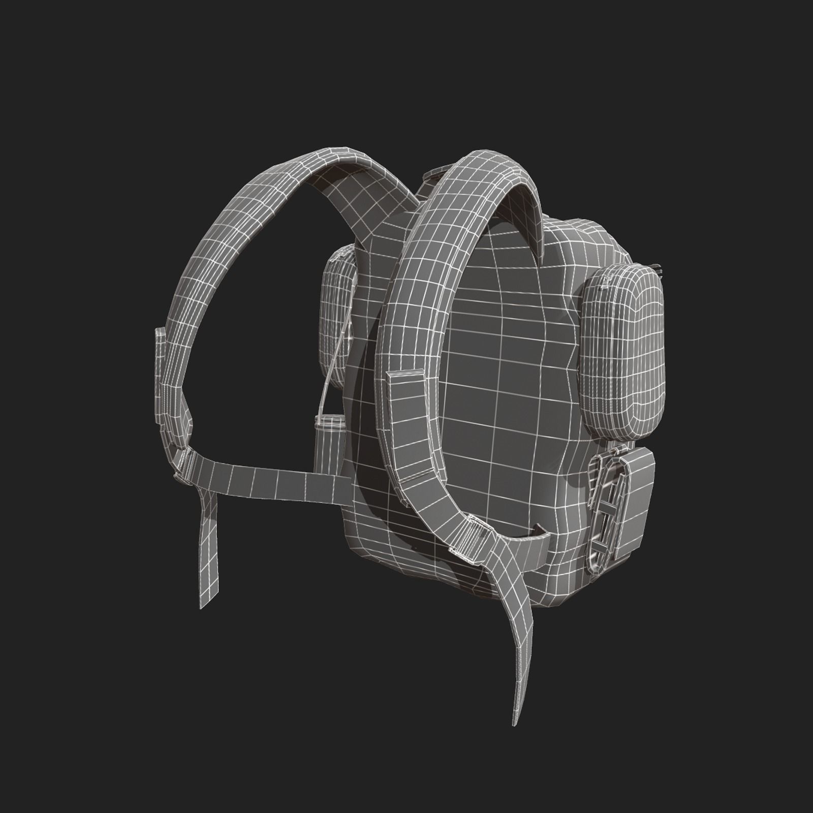 3D model Backpack low poly human generic VR / AR / low-poly | CGTrader