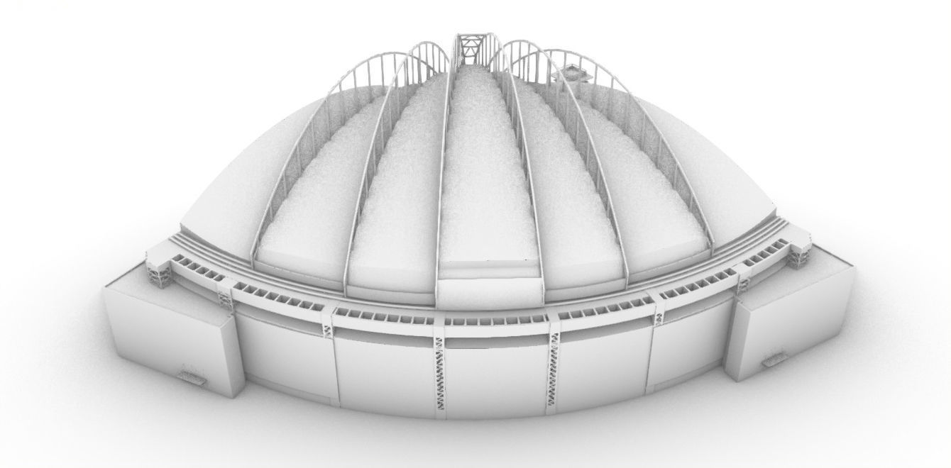 3D model Milwaukee Brewers Stadium Exterior VR / AR / low-poly | CGTrader