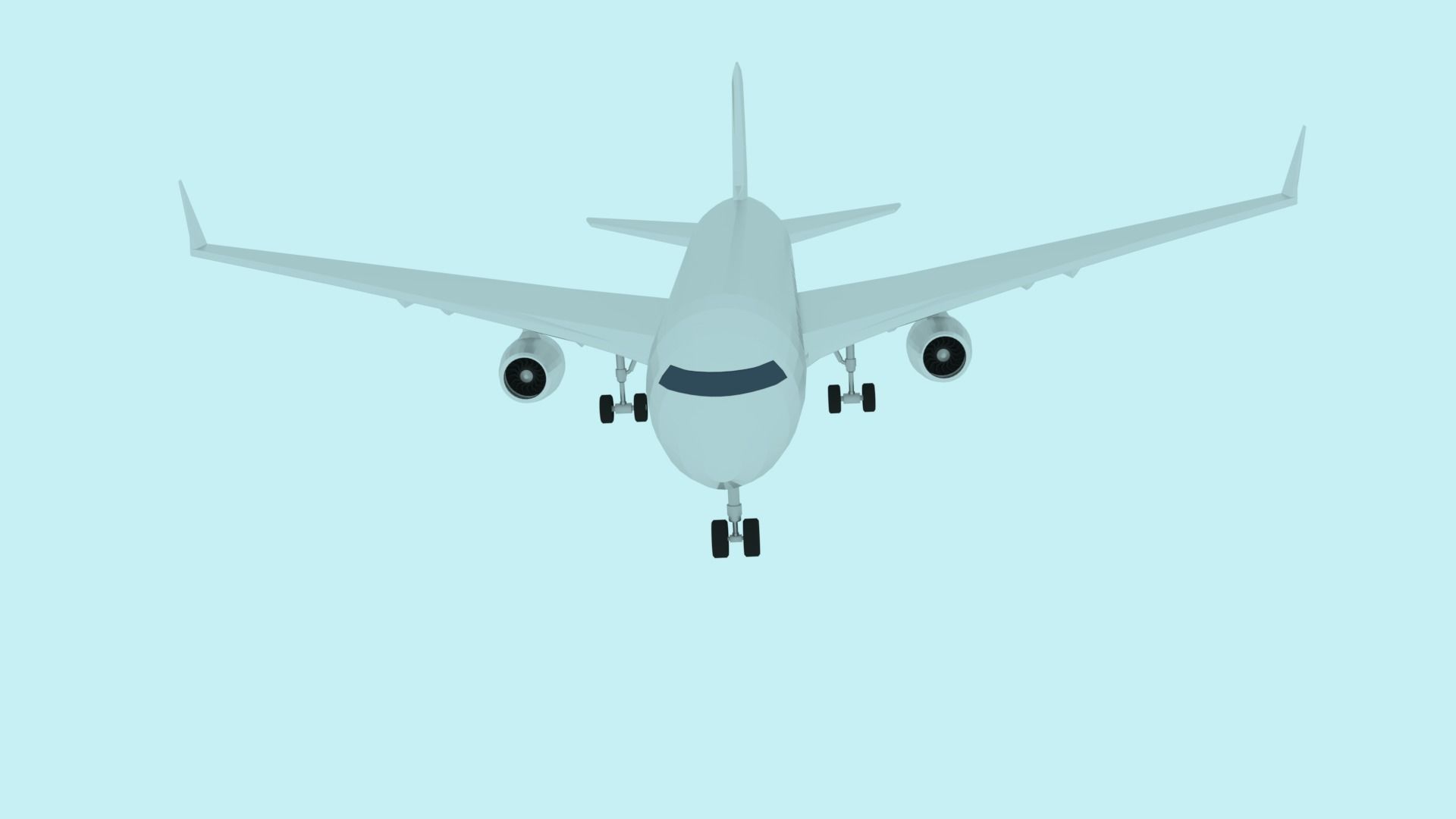 Passenger Plane free 3D model rigged | CGTrader