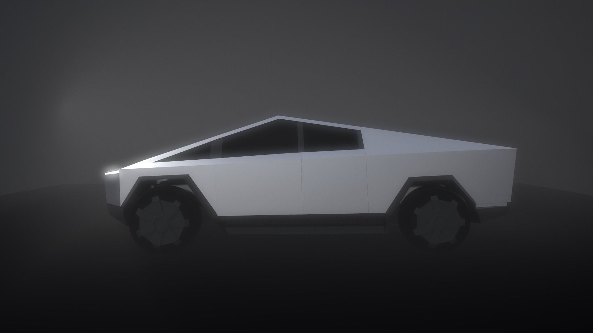 3D model Tesla Cybertruck Low-Poly Model VR / AR / low-poly | CGTrader