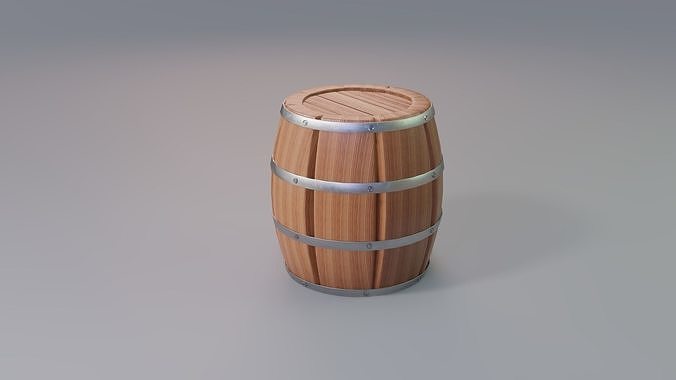 Barrel Game Asset free VR / AR / low-poly 3D model | CGTrader