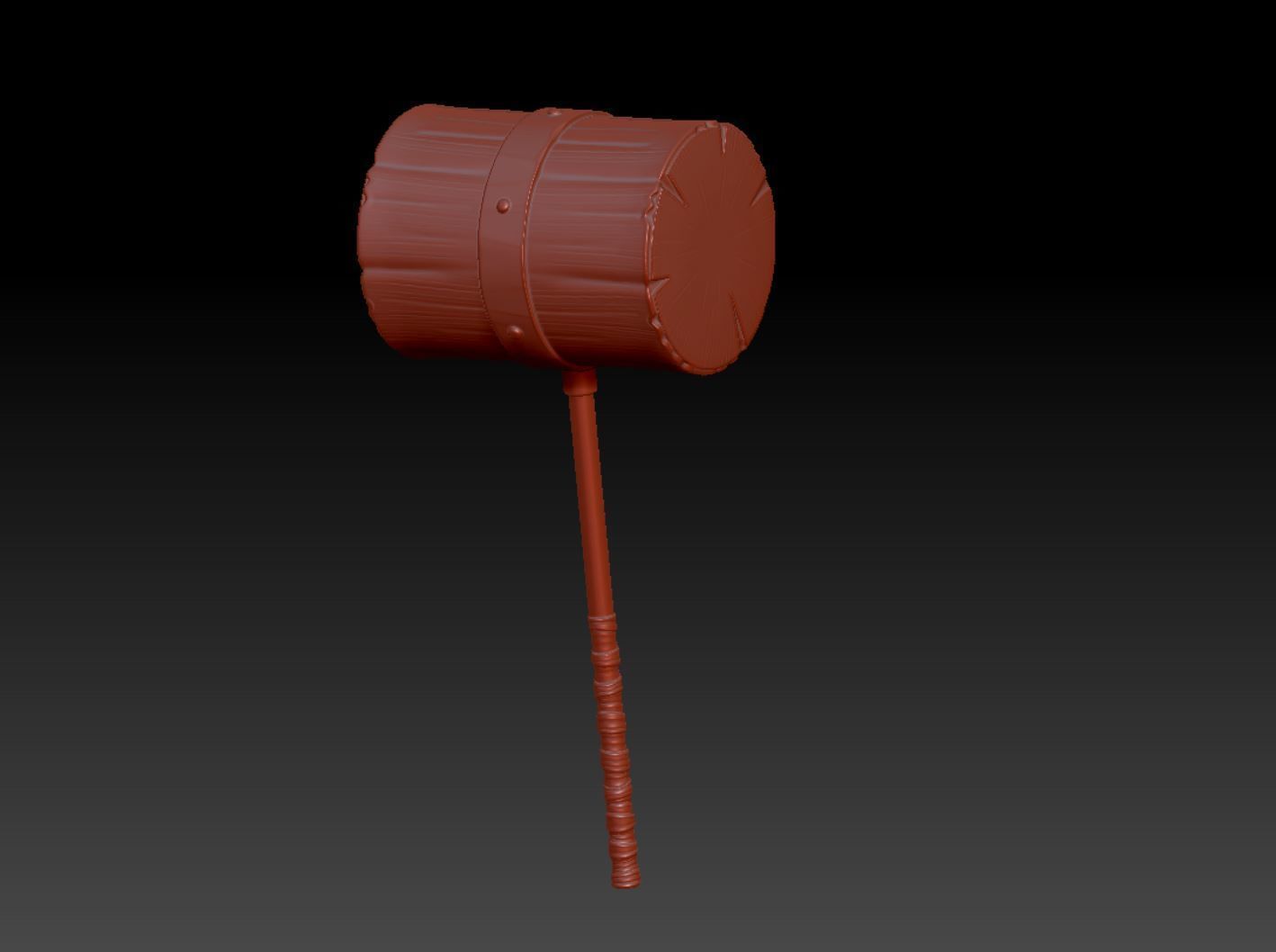 Wooden Mallet 3D model | CGTrader