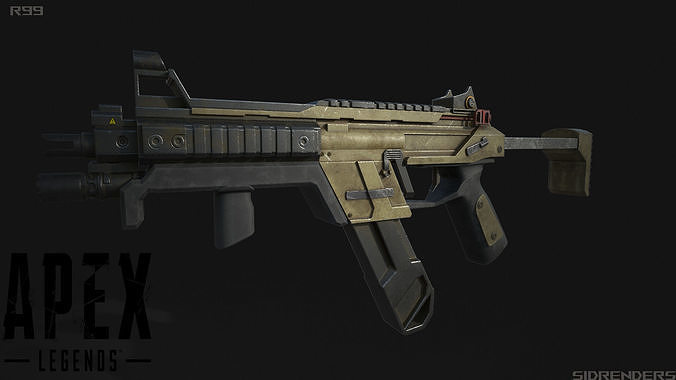 3D model R-99 from apex legends VR / AR / low-poly | CGTrader