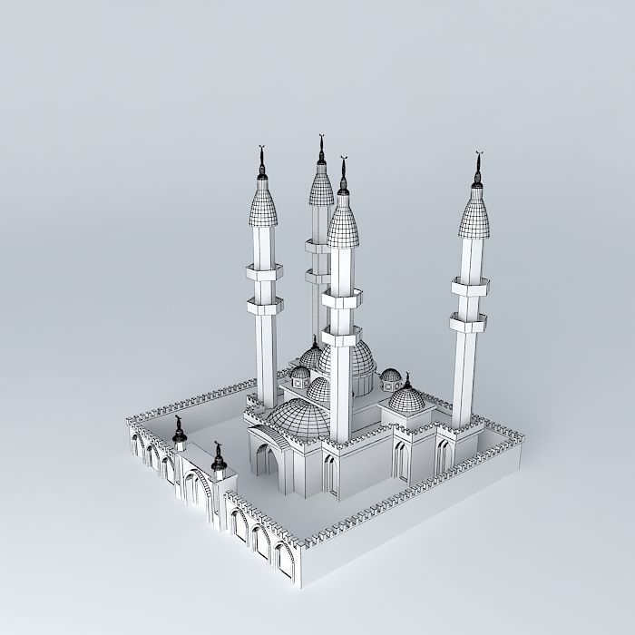 Mosque Stone Textured 3D model | CGTrader