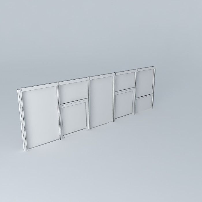 Aluminium glazing free 3D model | CGTrader