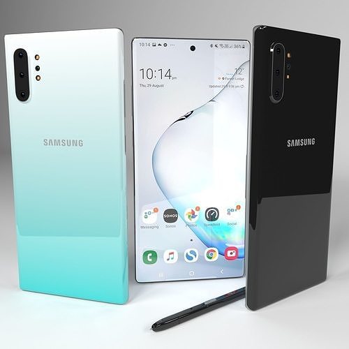 Samsung Galaxy Note 10 Plus 3D model | CGTrader