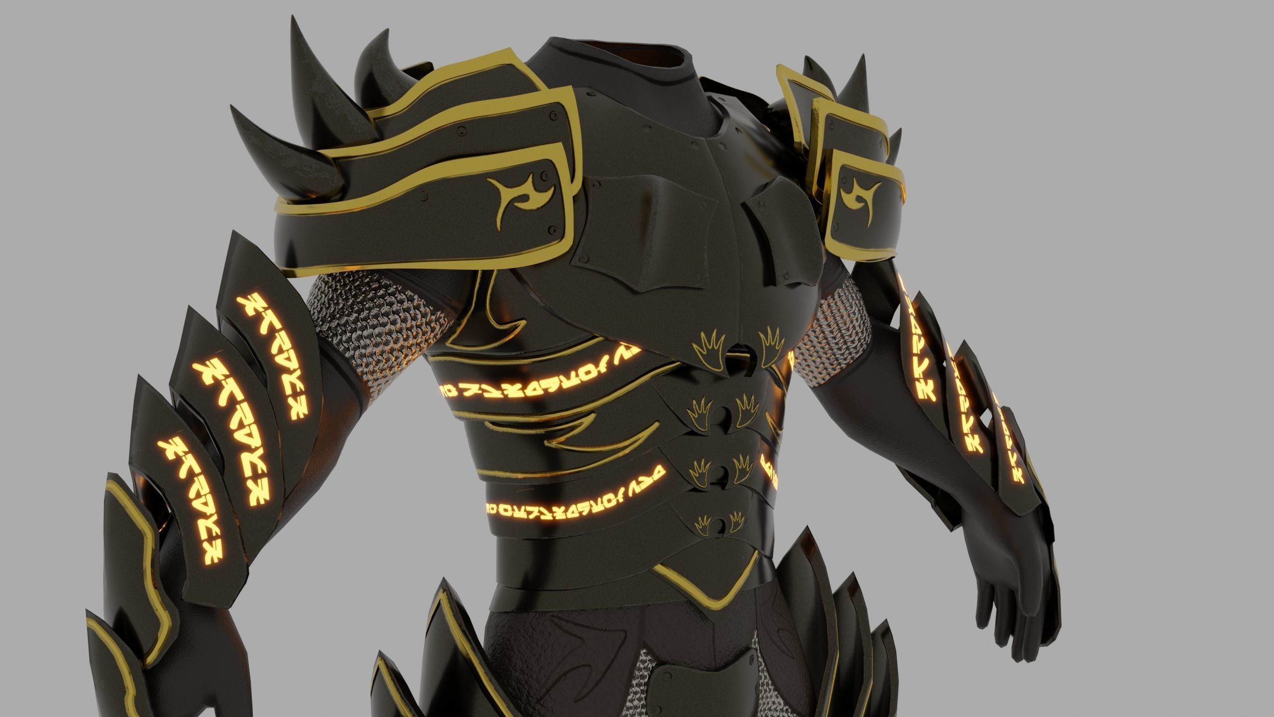 Dragon armor 3D model | CGTrader