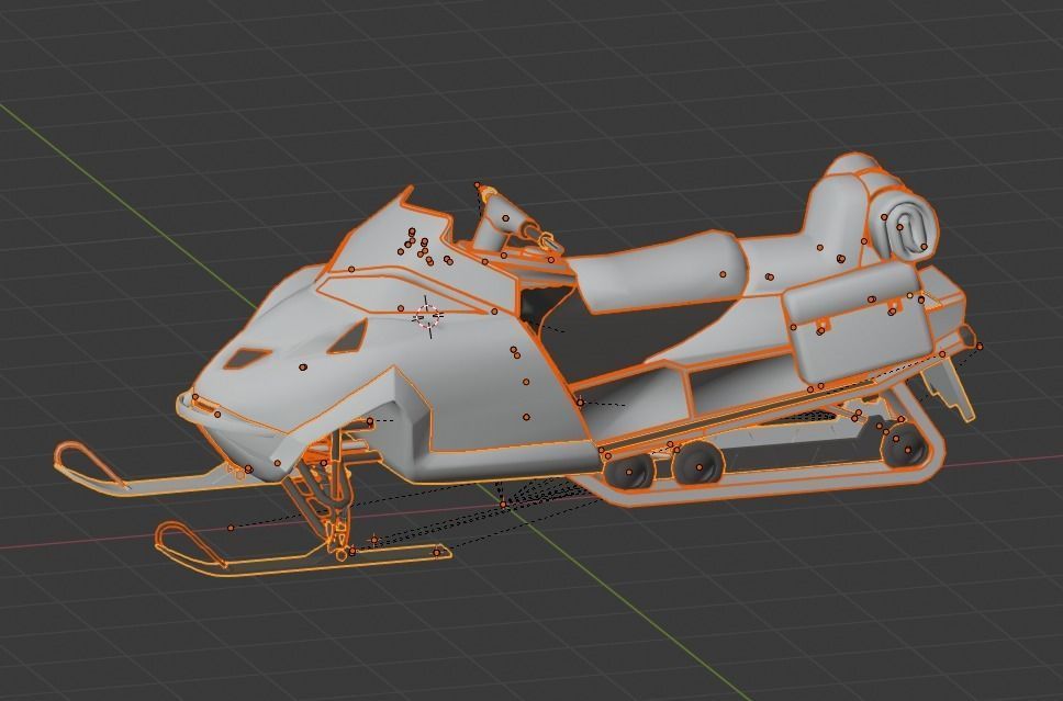 3D model Snowmobile 3D model VR / AR / low-poly | CGTrader