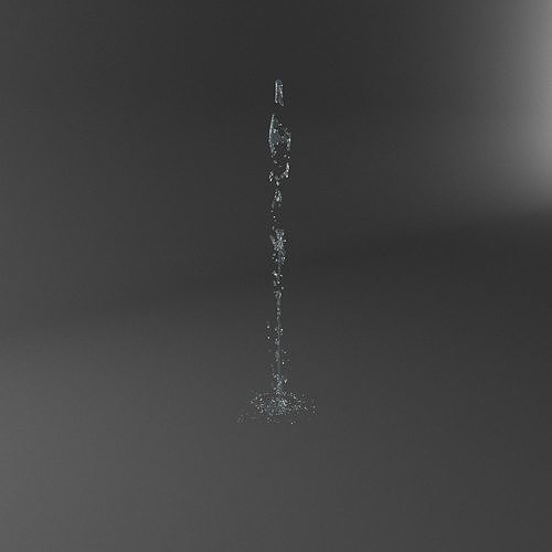 Realistic Water Jet Exterior Fountains Animation 3D model animated ...