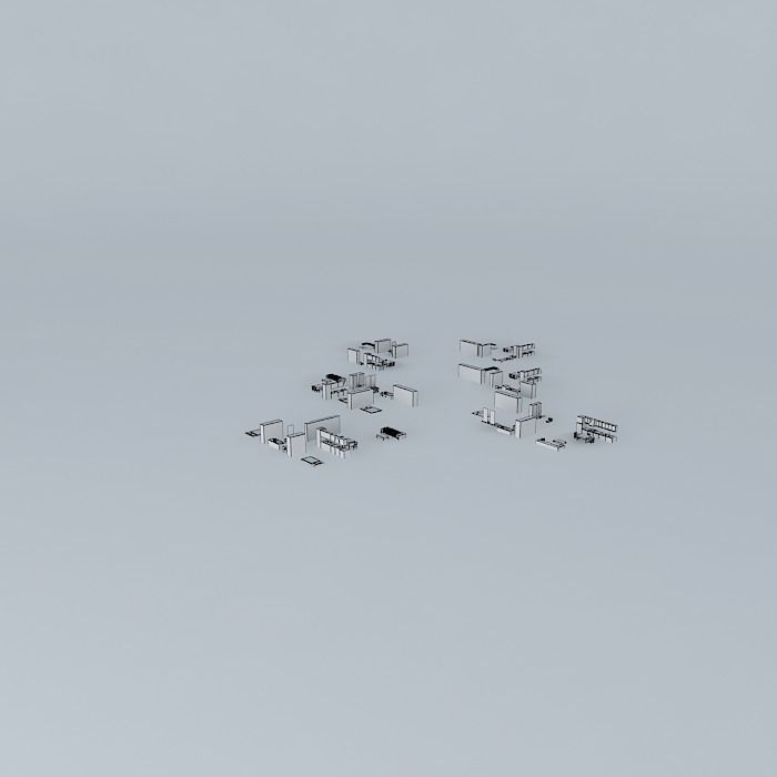 Apartment Typologies For Social Housing 3D model | CGTrader