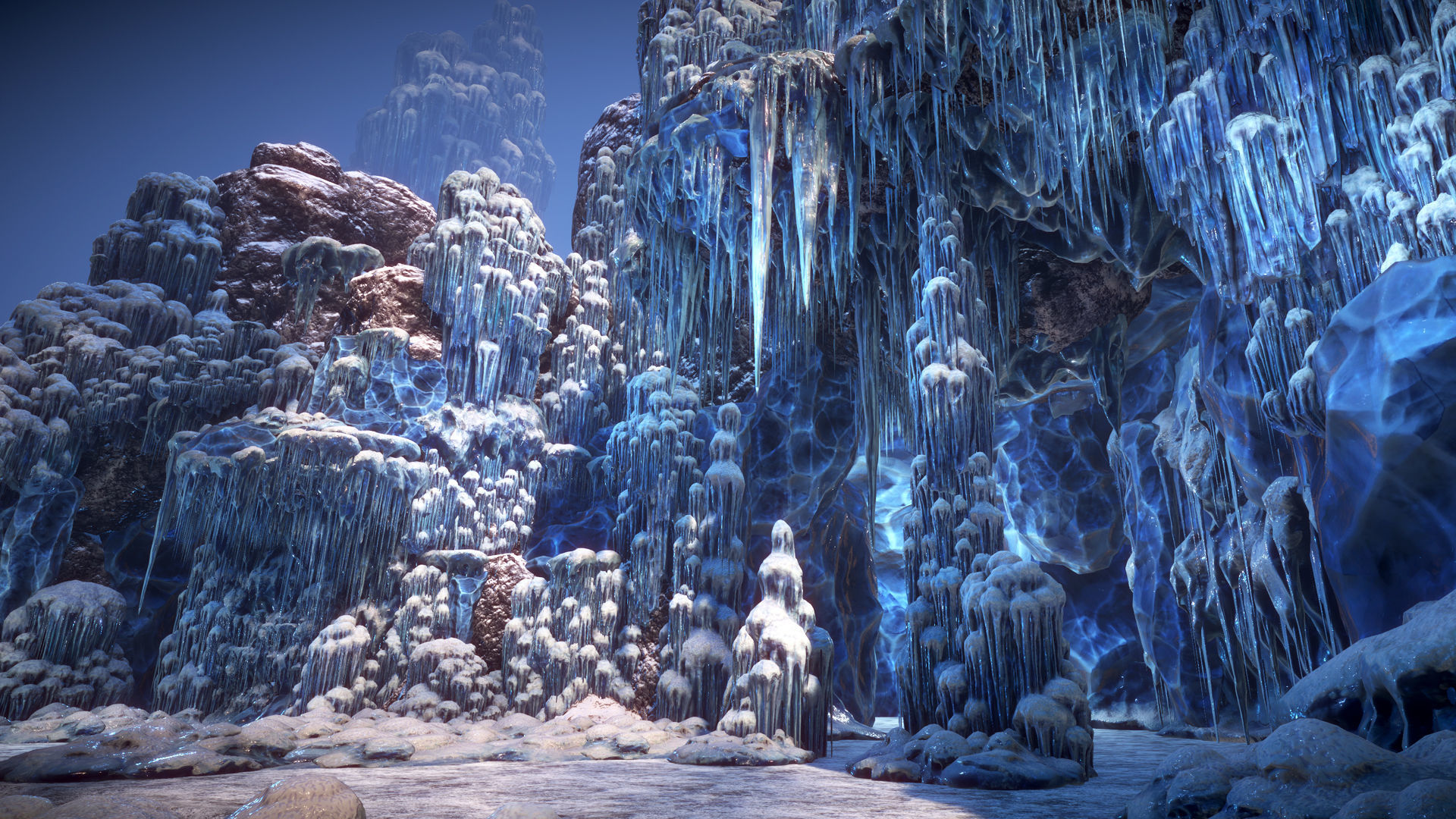 3D model Ice pillars VR / AR / low-poly | CGTrader