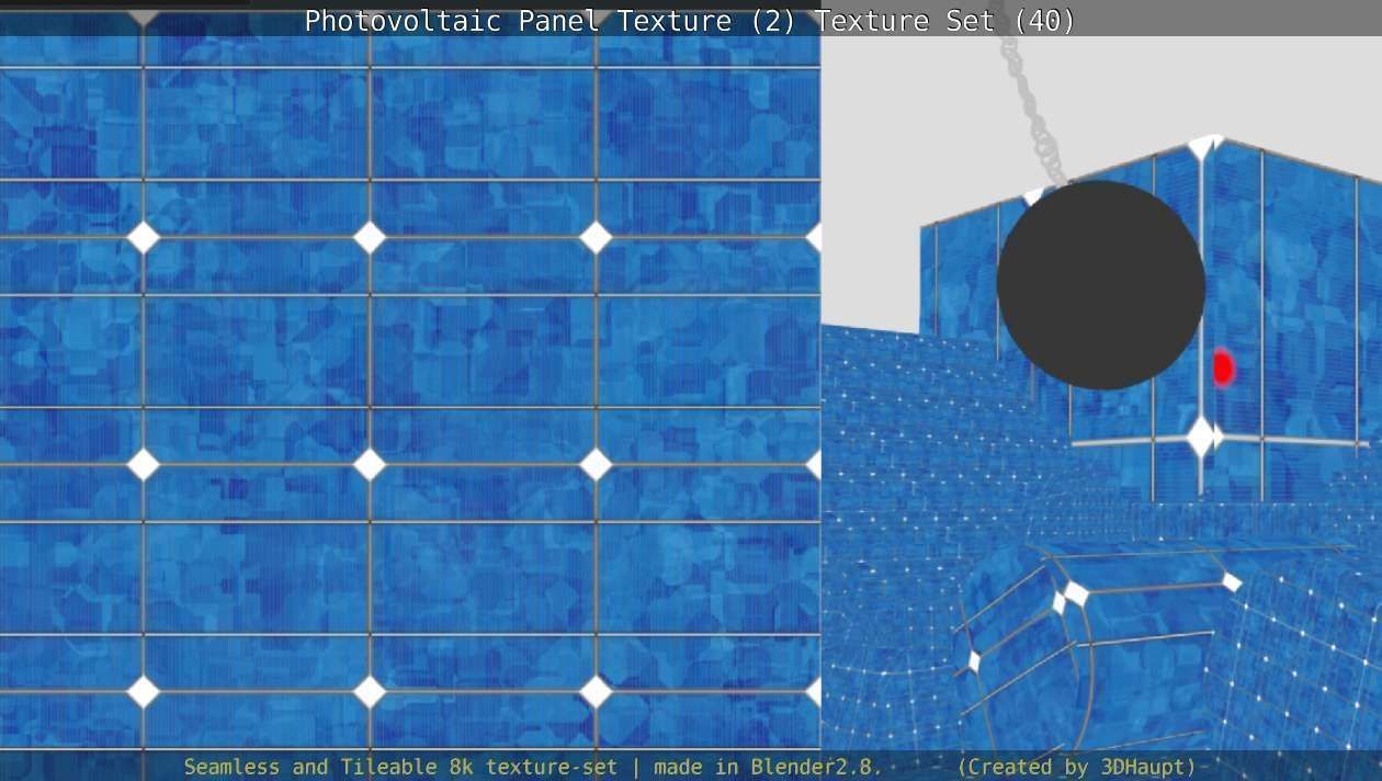 Texture Photovoltaic Panel Texture 2 - Texture Set 40 VR / AR / low ...
