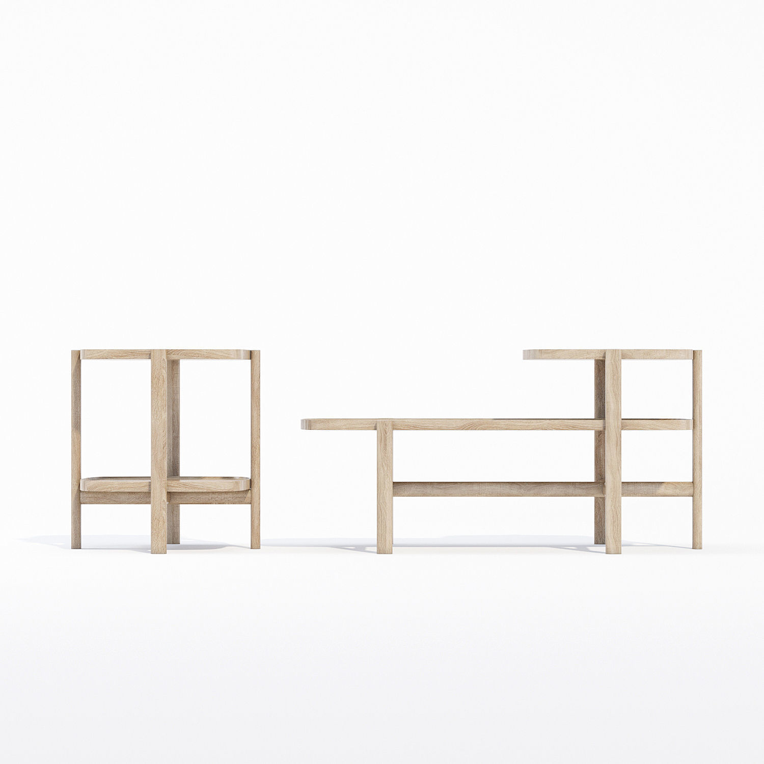 Ashi tables 3D model | CGTrader