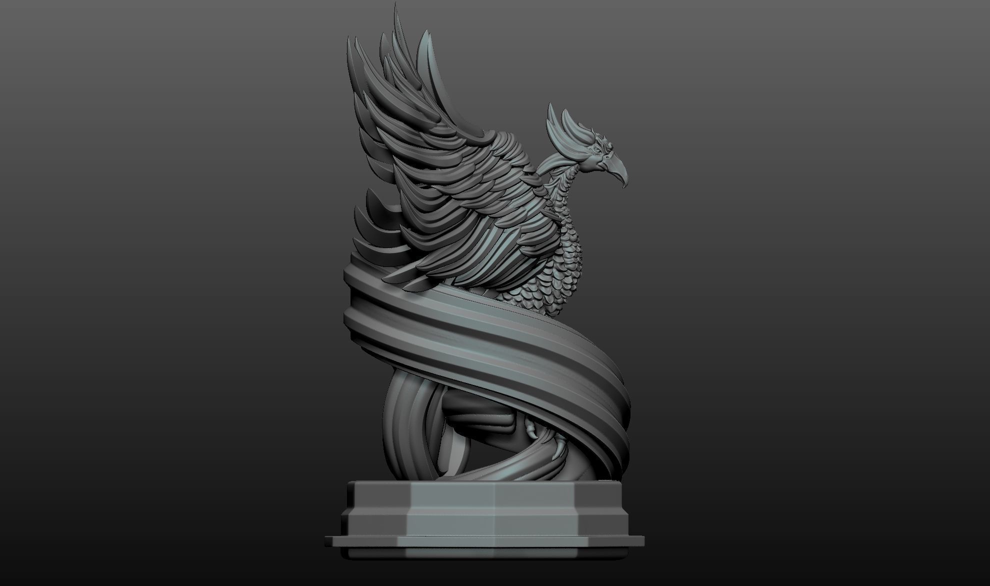 Phoenix bird 3D model 3D printable | CGTrader