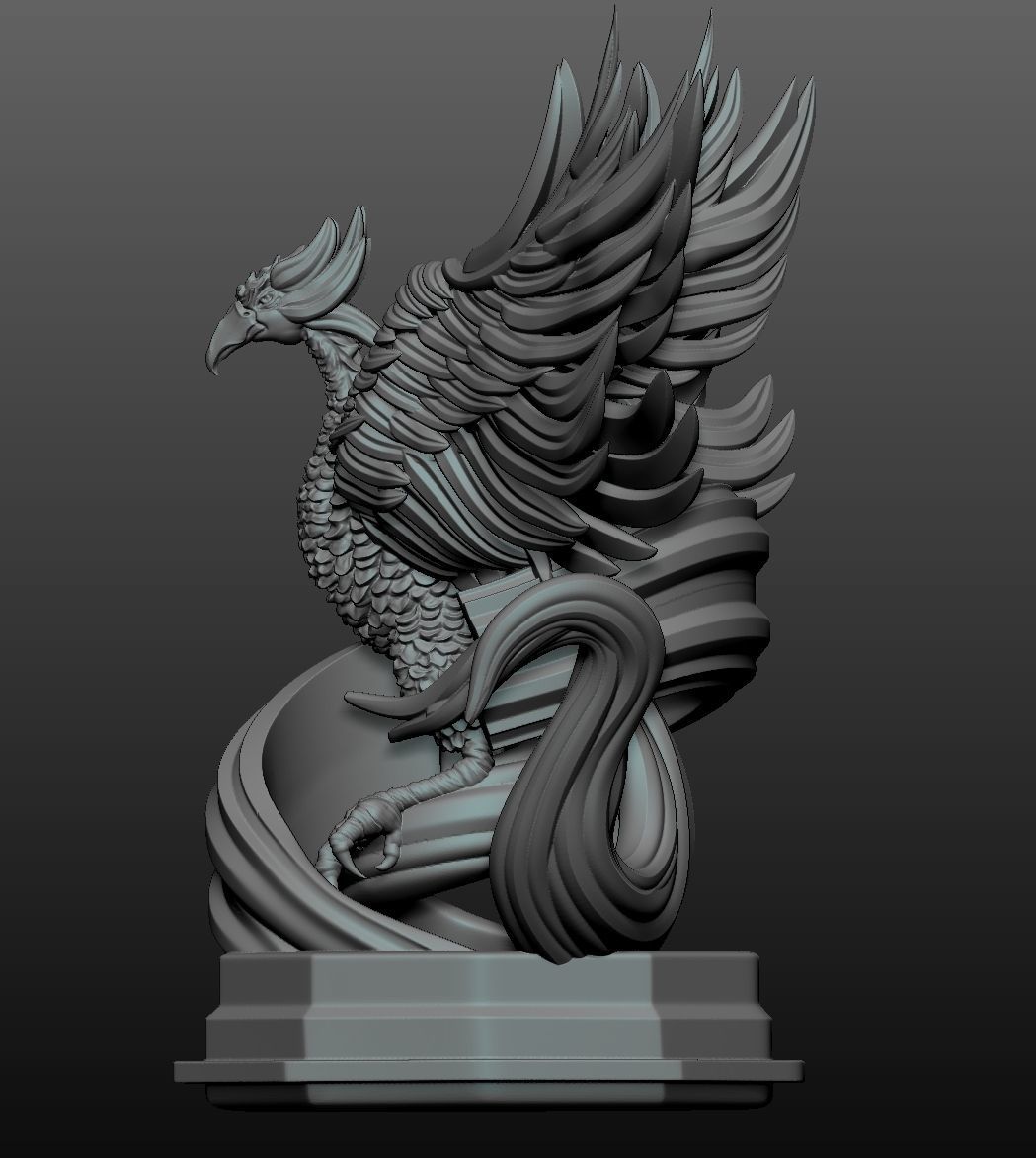 Phoenix bird 3D model 3D printable | CGTrader