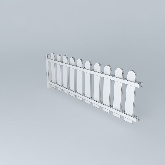 Wooden outdoor railing free 3D Model MAX OBJ 3DS FBX STL SKP | CGTrader.com