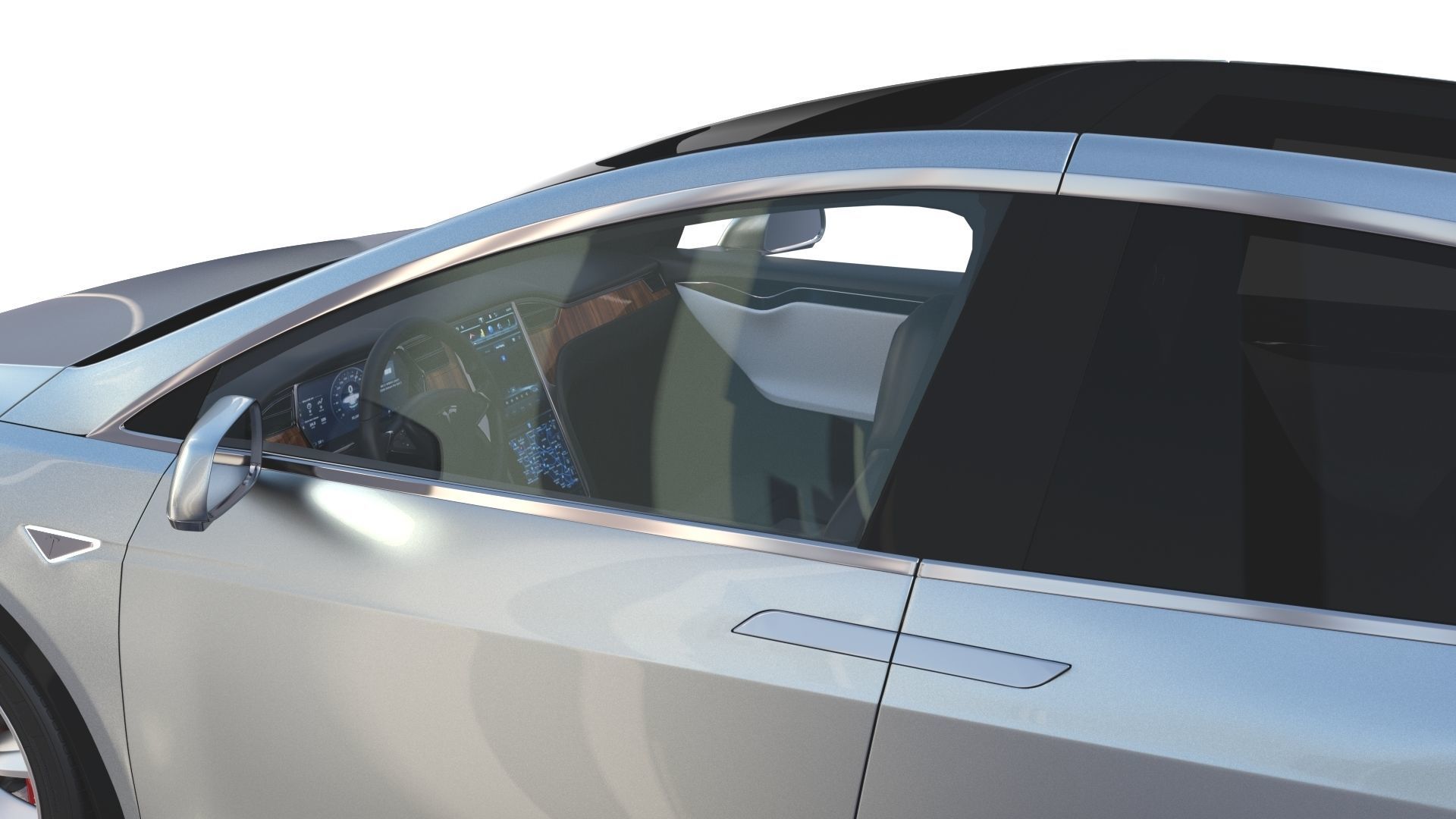 Tesla Pack Semi Roadster Model S X 3 with interiors and chassis 3D ...