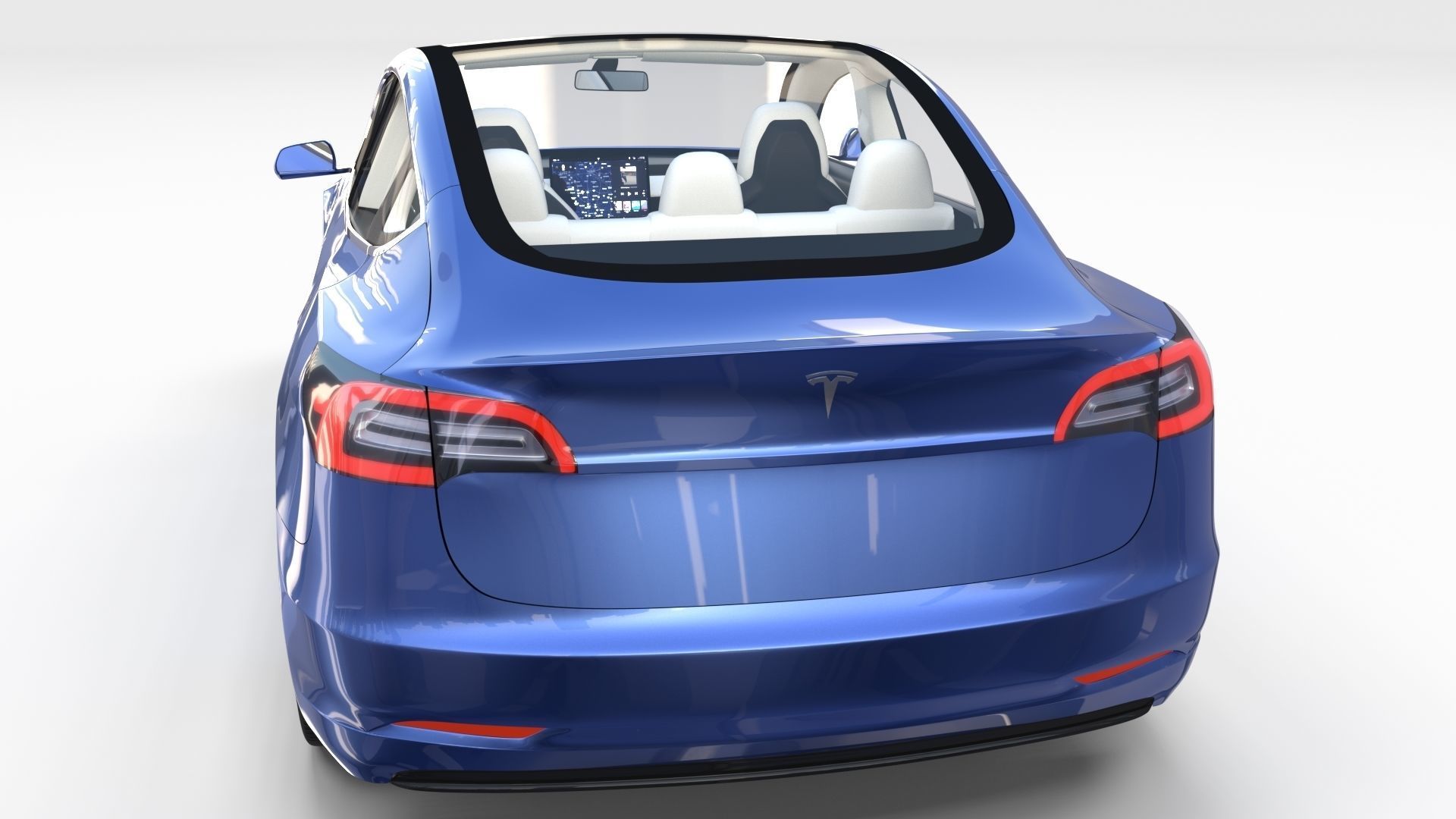 Tesla Pack Semi Roadster Model S X 3 with interiors and chassis 3D ...