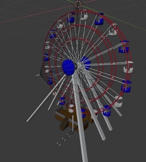 Ferris Wheel Basic Model 3D model animated rigged | CGTrader