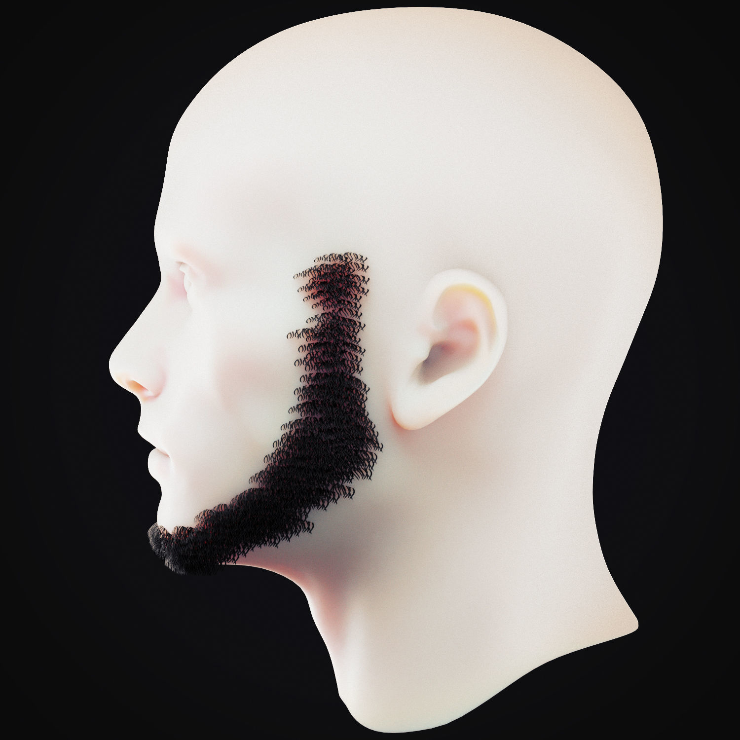 3D model Beard Low Poly 6 VR / AR / low-poly | CGTrader