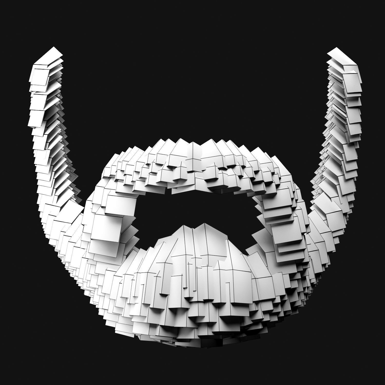 3D model Beard Low Poly 18 VR / AR / low-poly | CGTrader