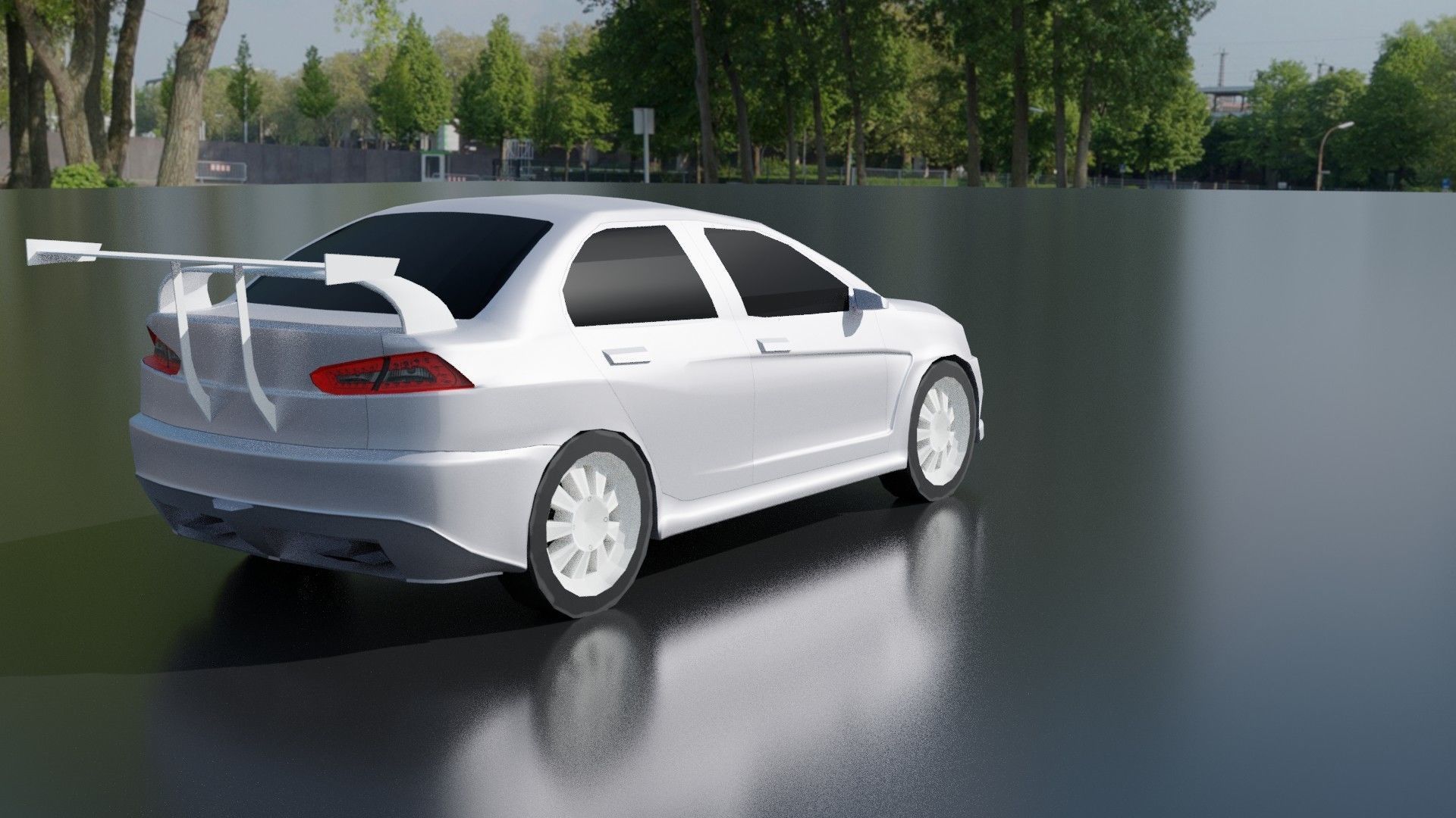 3D model Modified Lancer Evo X low poly VR / AR / low-poly | CGTrader