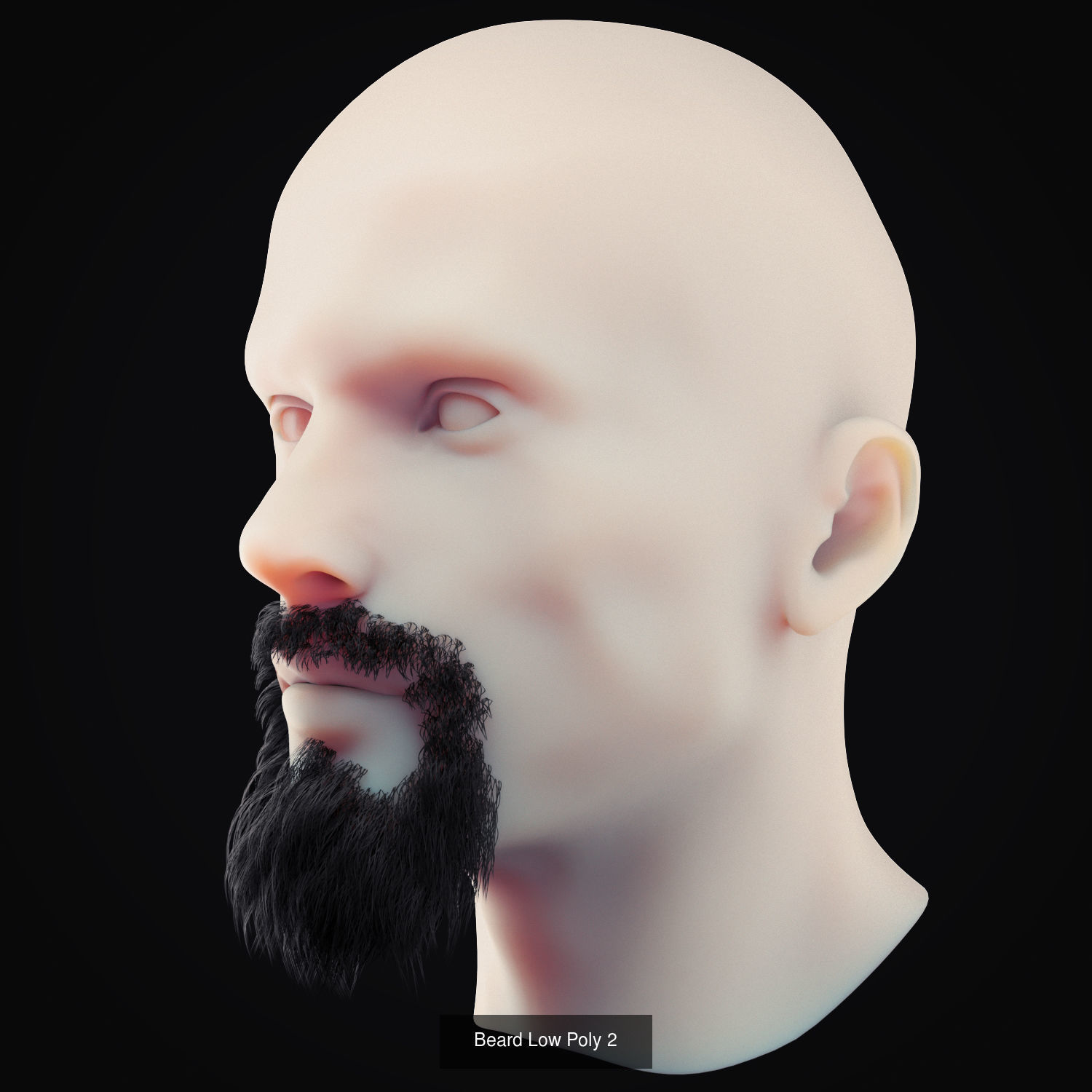 Beard Low Poly Pack 3D Model Collection | CGTrader