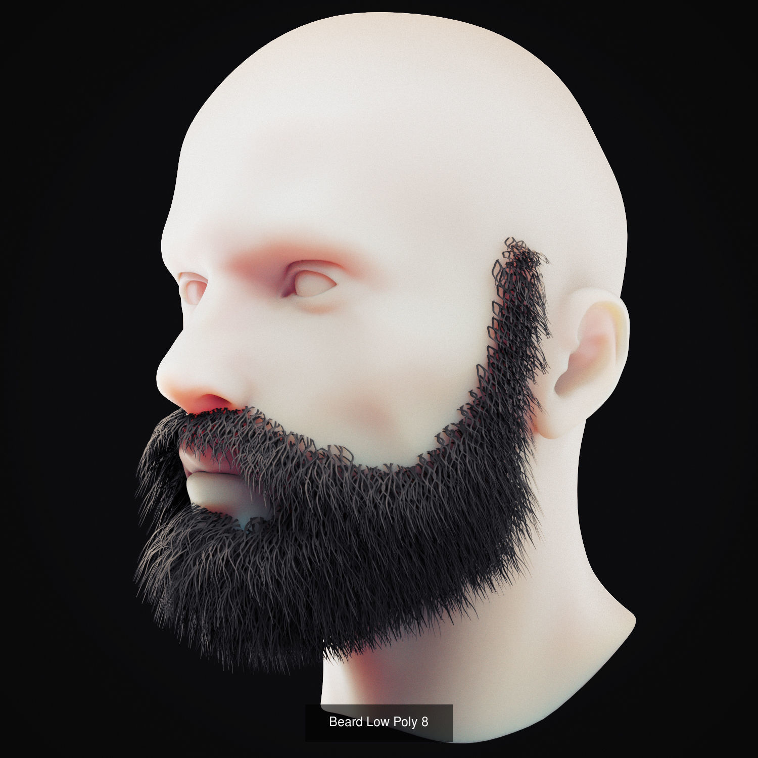 Beard Low Poly Pack 3D Model Collection | CGTrader