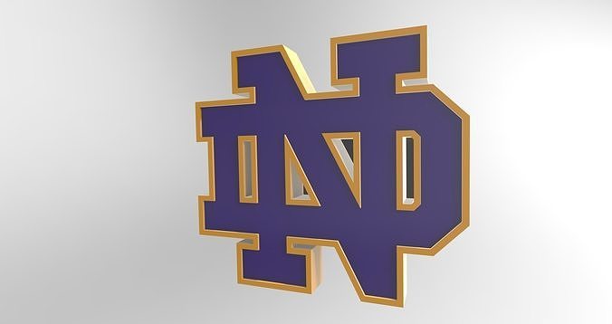 University of Notre Dame Logo free 3D model | CGTrader