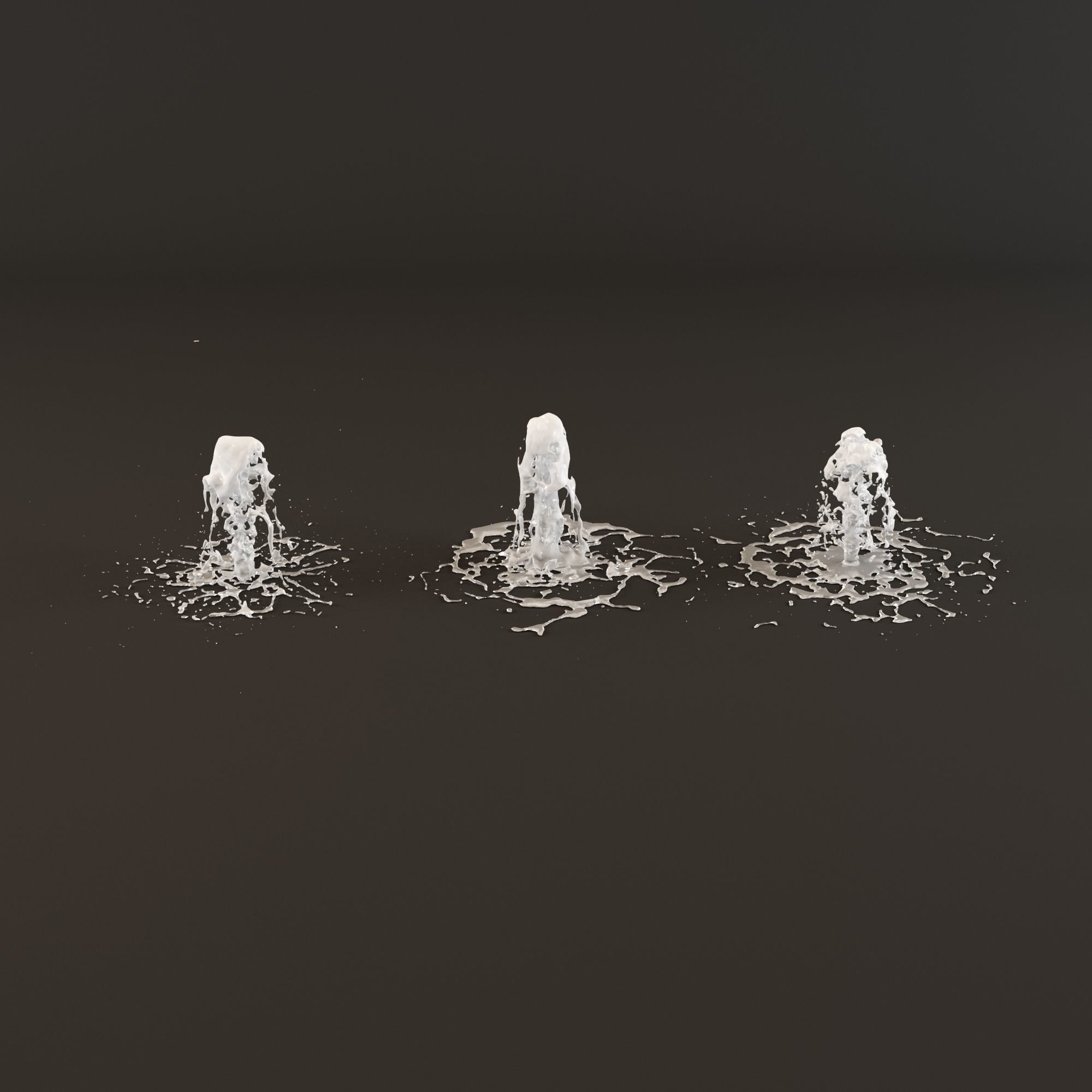 Collection fountain waterfall 3D model | CGTrader