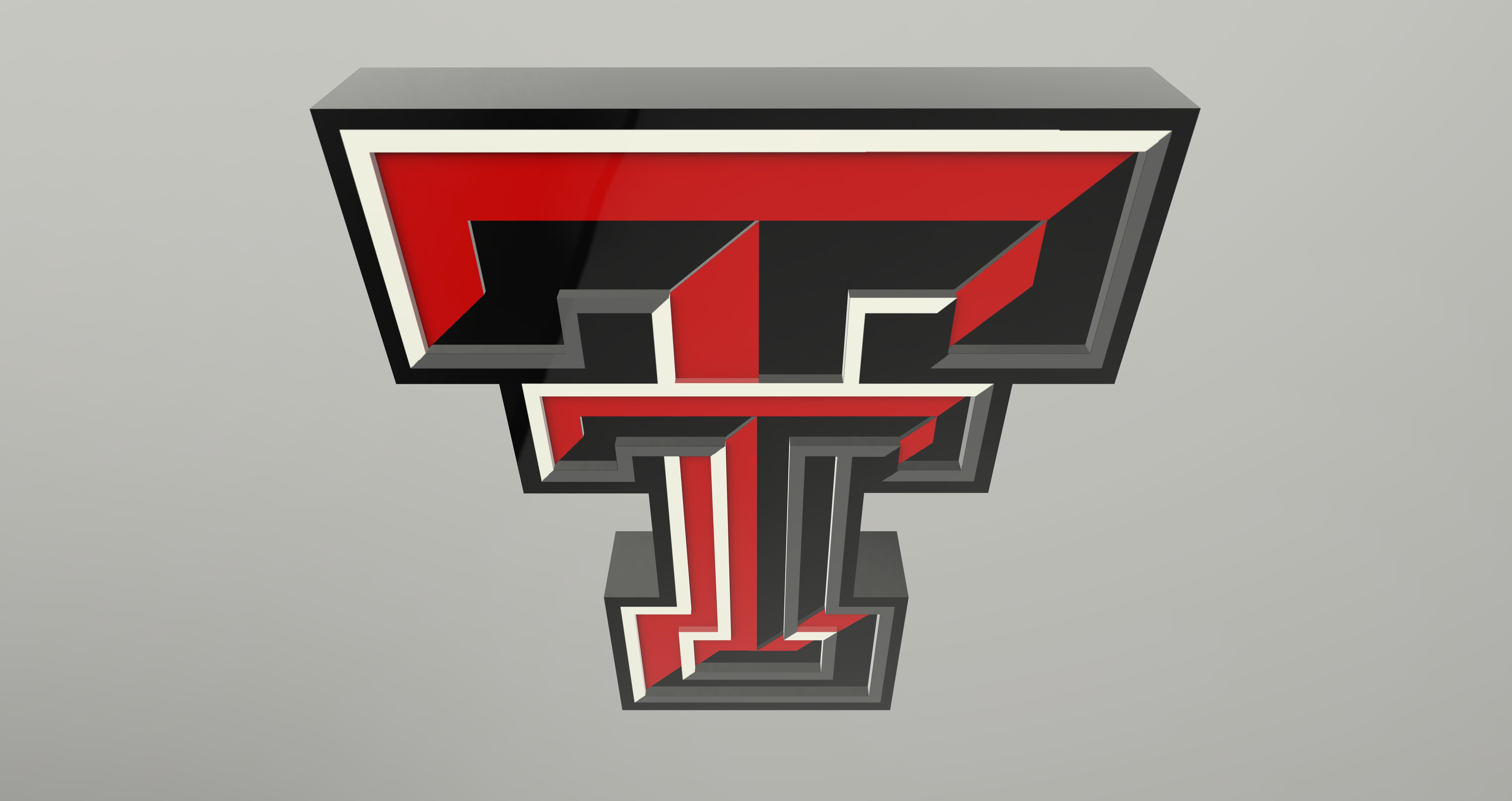 Texas Tech University Logo free 3D model | CGTrader