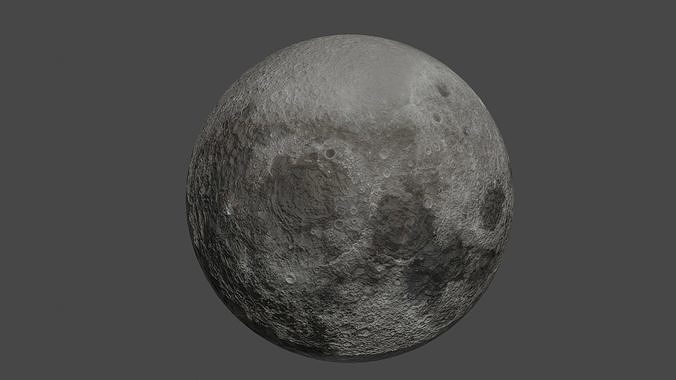 Very Detailed Moon Model free 3D model | CGTrader